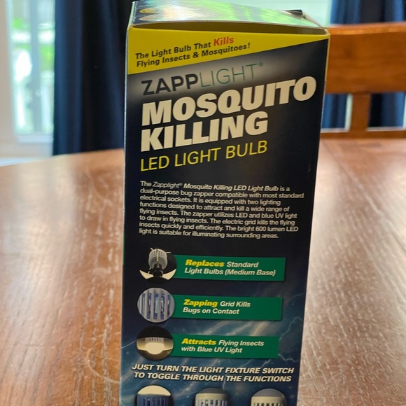 ZappLight | Other | Zapplight Mosquito Killing Light Bulb 65w | Poshmark